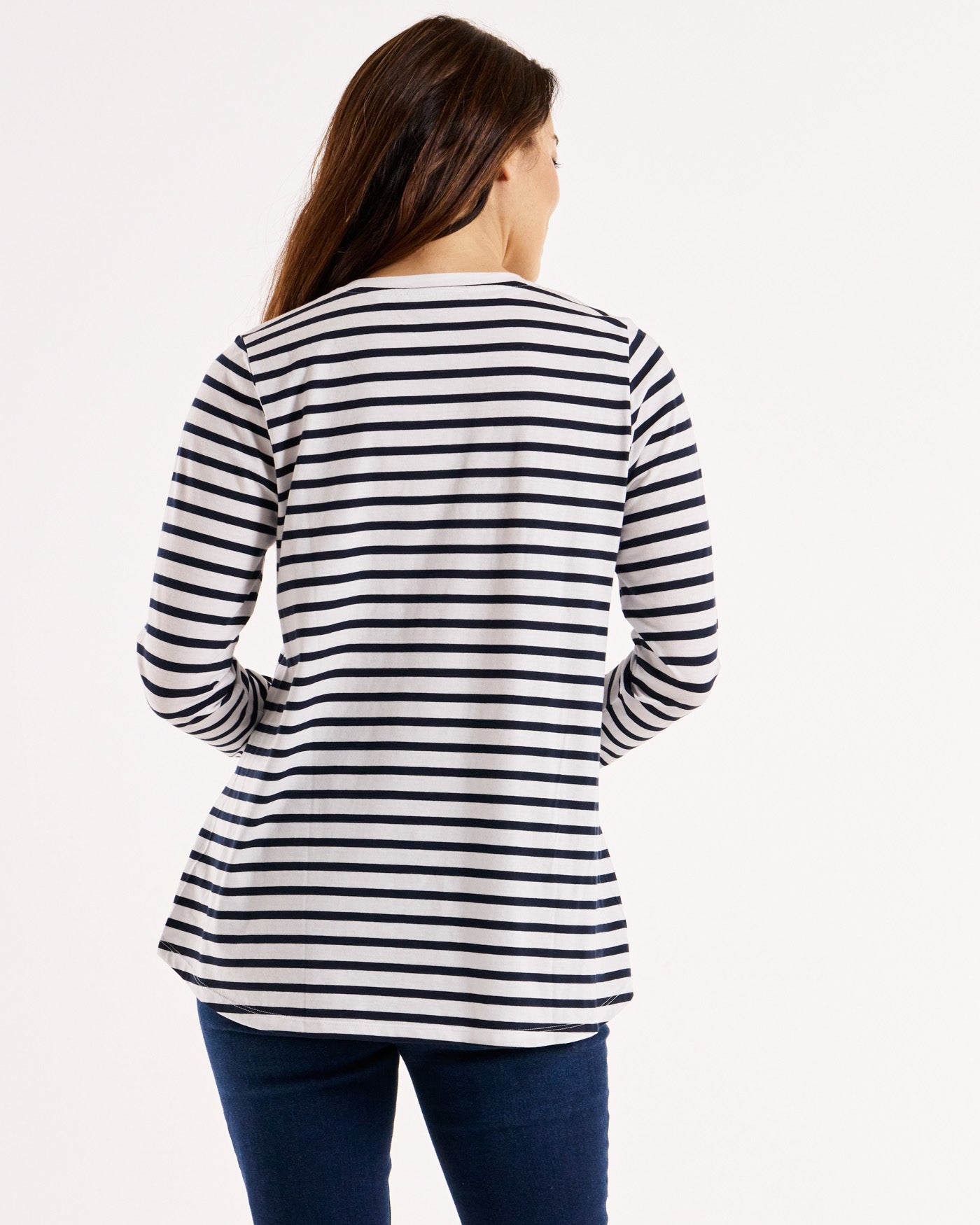 Sydney 100% Australian Cotton Relaxed Trapeze Basic Long Sleeve Tee
